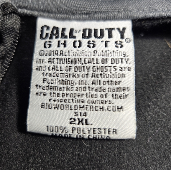 Call of Duty | Tops | Call Of Duty Ghosts Full Zip Hoodie Womens Size ...